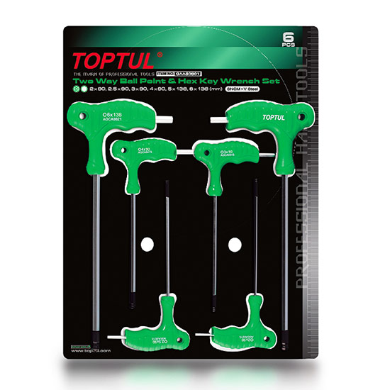 کیت آلن دسته دار سر گِرد 6 عددی – تاپ تول ایران|TopTul Iran